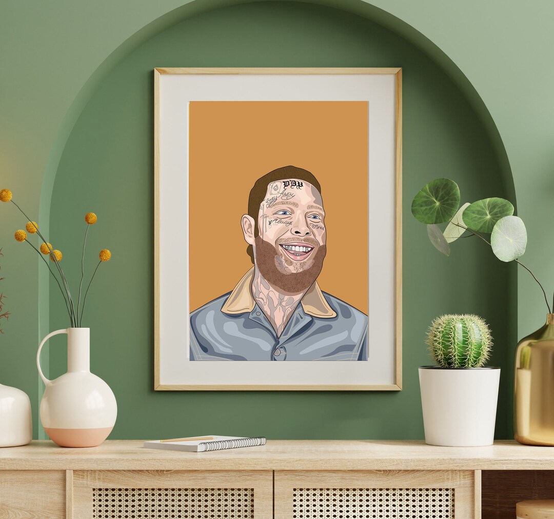 Digital Download Post Malone, A3 Print, Malone, Post, Post Malone ...