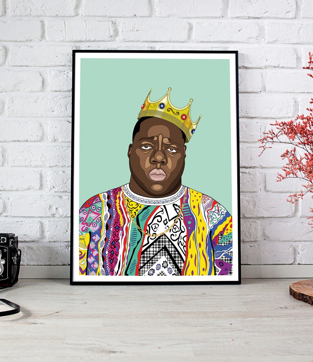 Digital Download Biggie, Notorious B.I.G 90x120cm Print, Notorious BIG ...