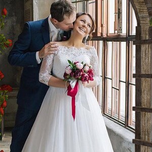 Plus Size Lace Wedding Topper, off Shoulder Bridal Cover Up, off White ...