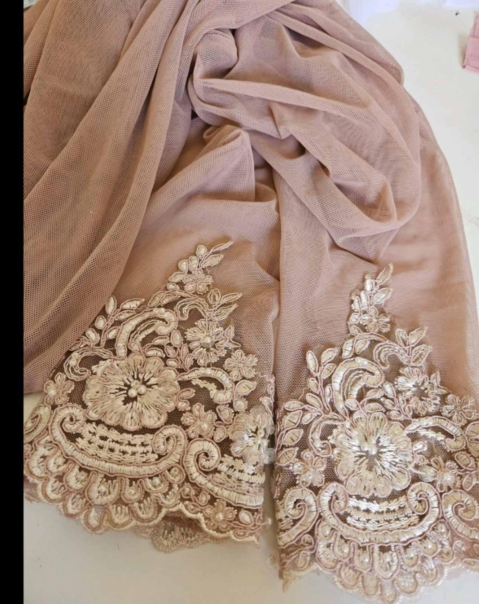 Bridal Tulle Blush Pink Bolero, Jacket, Custom Color Long Sleeves ...