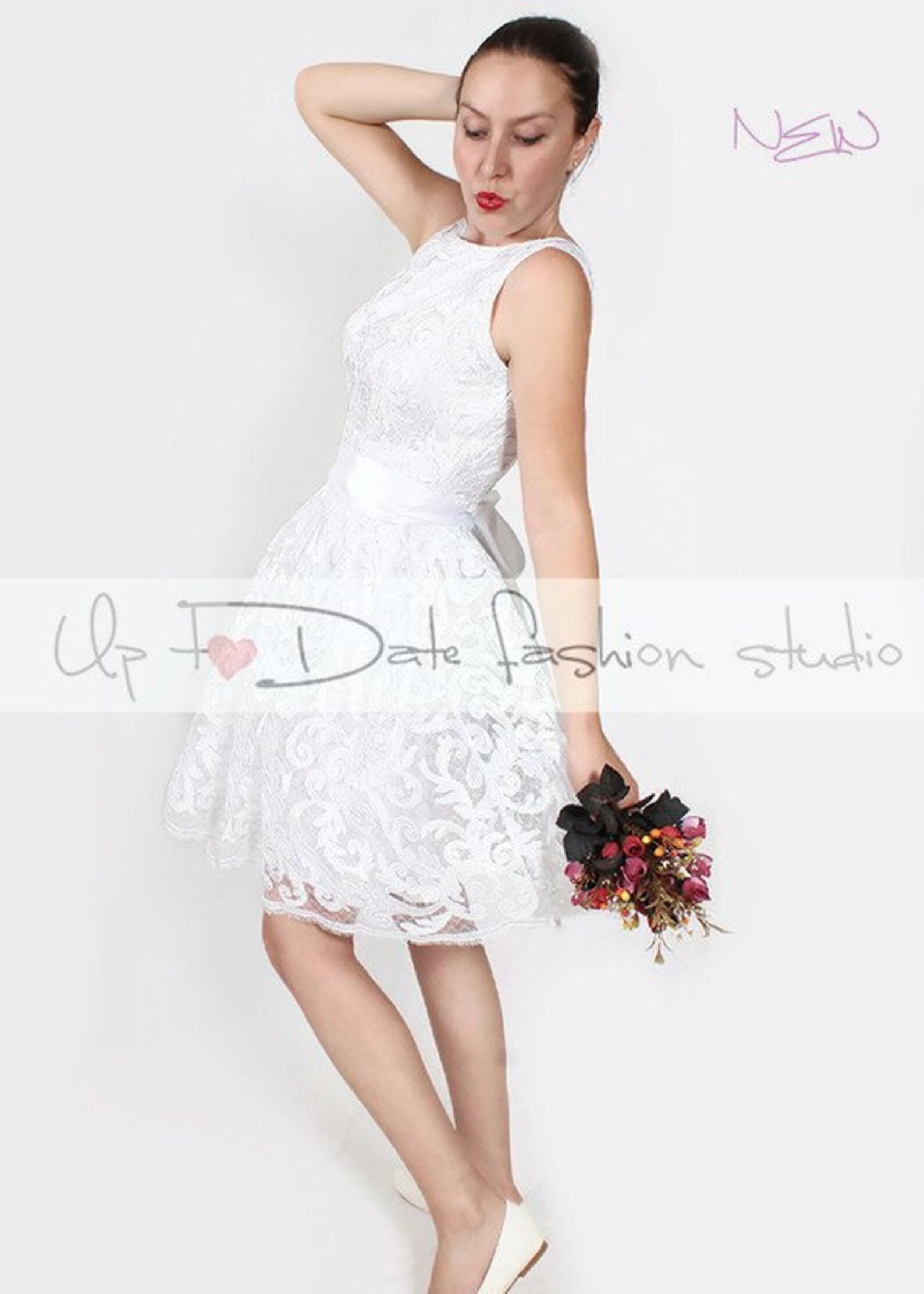 Simple Wedding Dress Short Sleeveless Lace Dresschampagne - Etsy