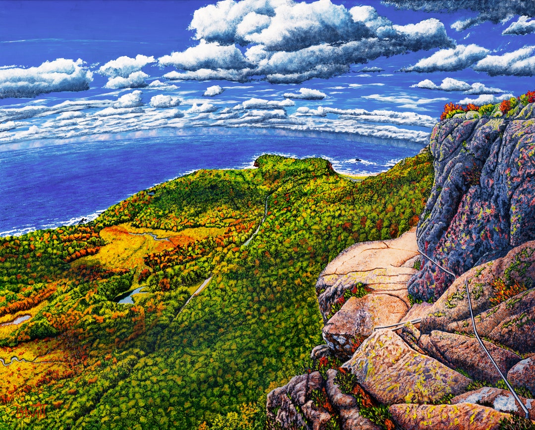 The Precipice Trail - Painting Depicting the Most Treacherous Trail in ...