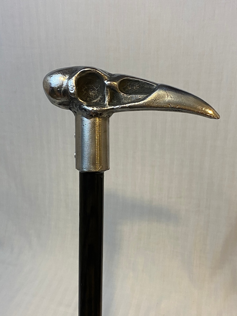 Raven Skull Cane - Etsy