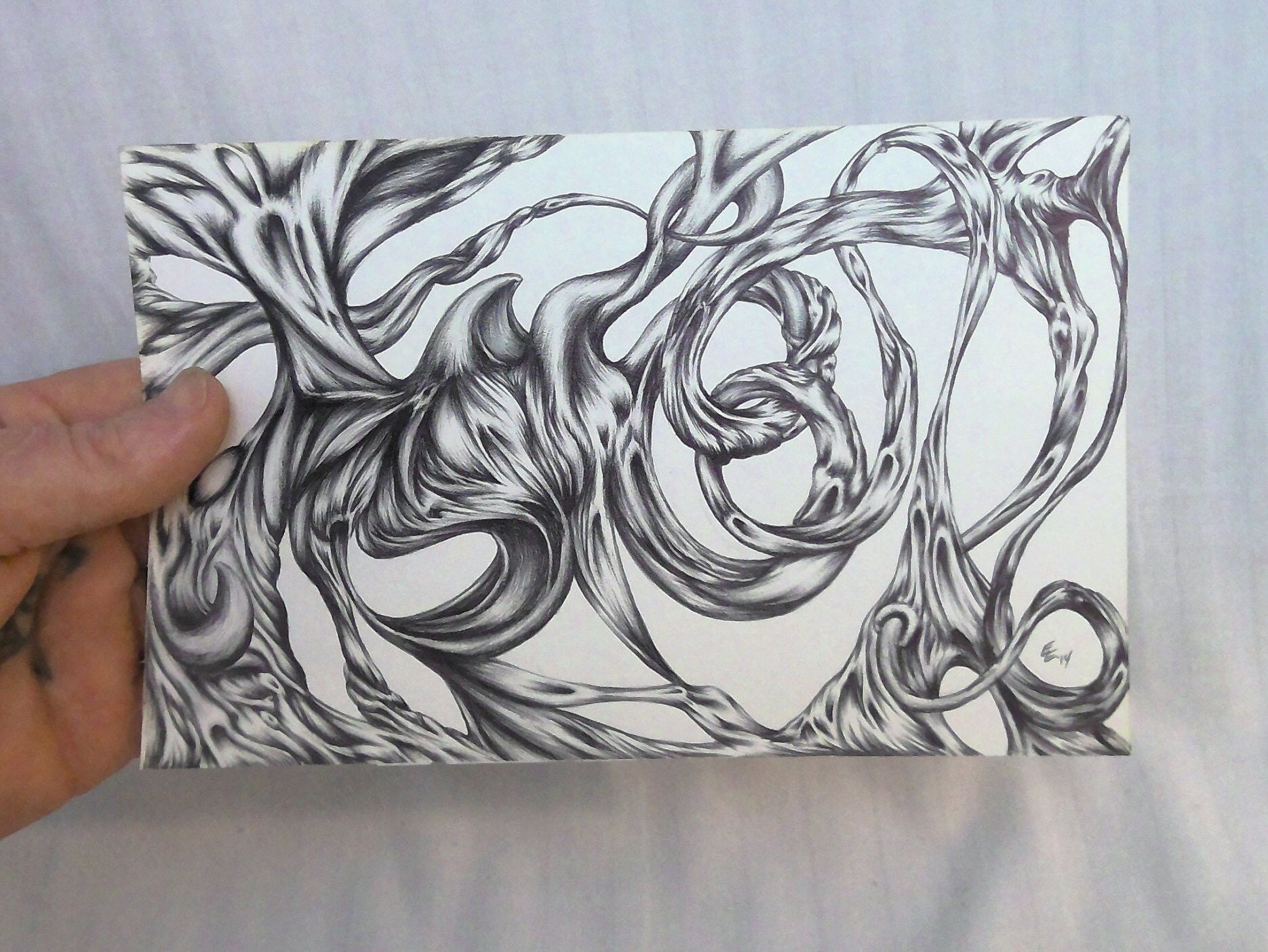 Bio Organic Pen Drawing - Etsy