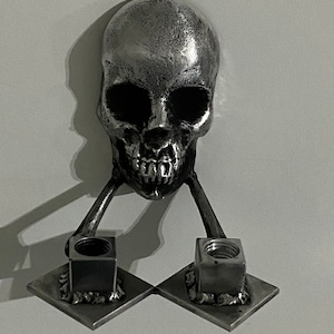 Large Skull Wall Sconce for 2 Candles - Etsy