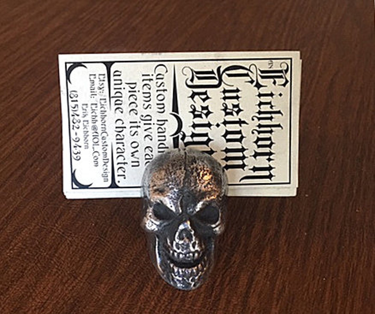 Skull Business Card Holder - Etsy