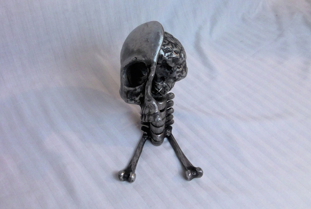 Skull and Brain Statue - Etsy