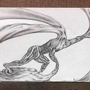 Melting Man Drawing - Etsy