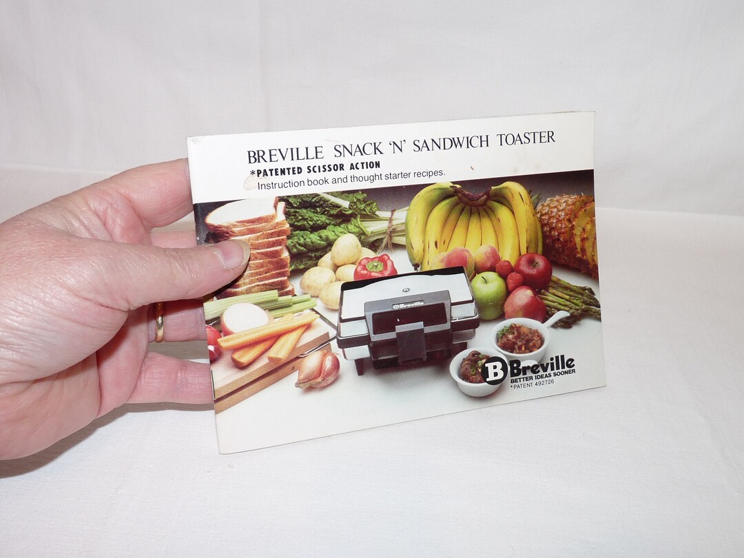 Vintage 1960s Breville Sandwich Toaster Recipes Booklet - Etsy