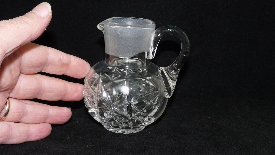 Glass Oil or Vinegar Pourer, Condiment Jug, Cruet, No Stopper, Vintage ...