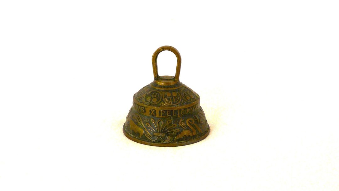 Small Solid Brass Bell, Sanctuary Bell, Animal Theme Bell, Religious ...