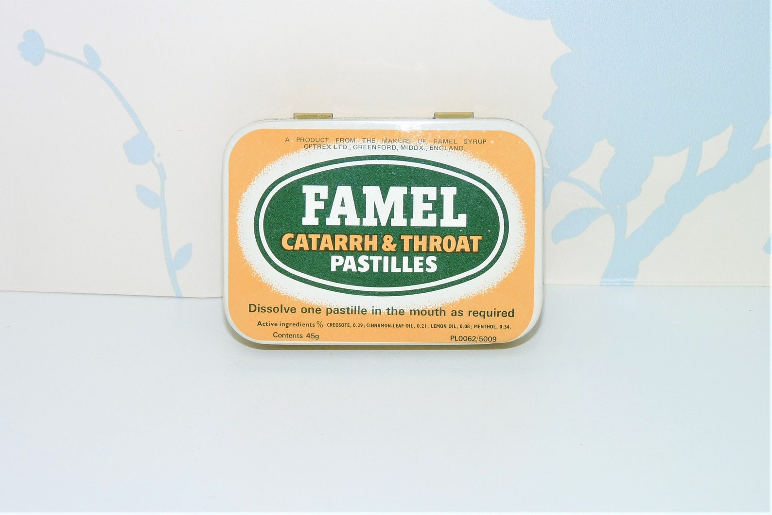 Famel Pastilles Tin Catarrh and Throat Pastilles Lozenges - Etsy UK
