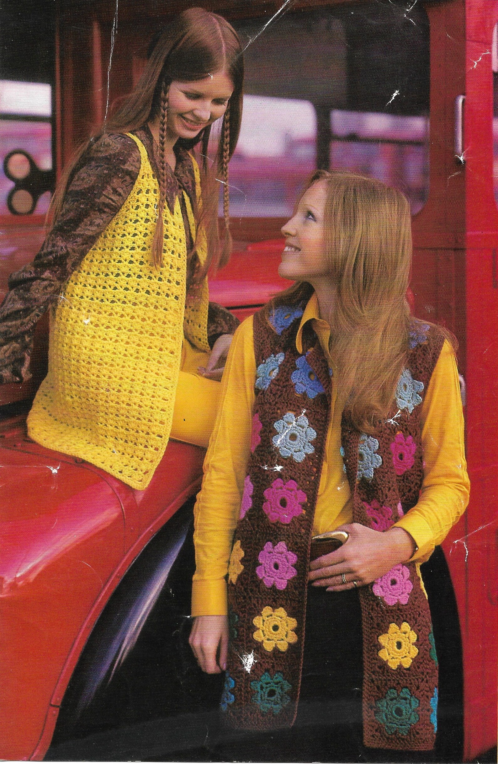 Vintage 1970s Crochet Pattern for Sleeveless Jackets/gilets PDF ...