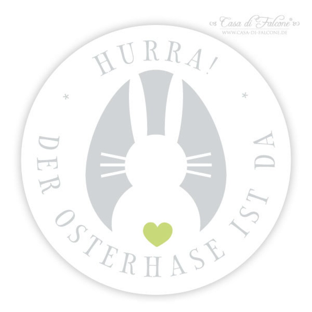 Sticker Hurrah the Easter Bunny is Here - Etsy