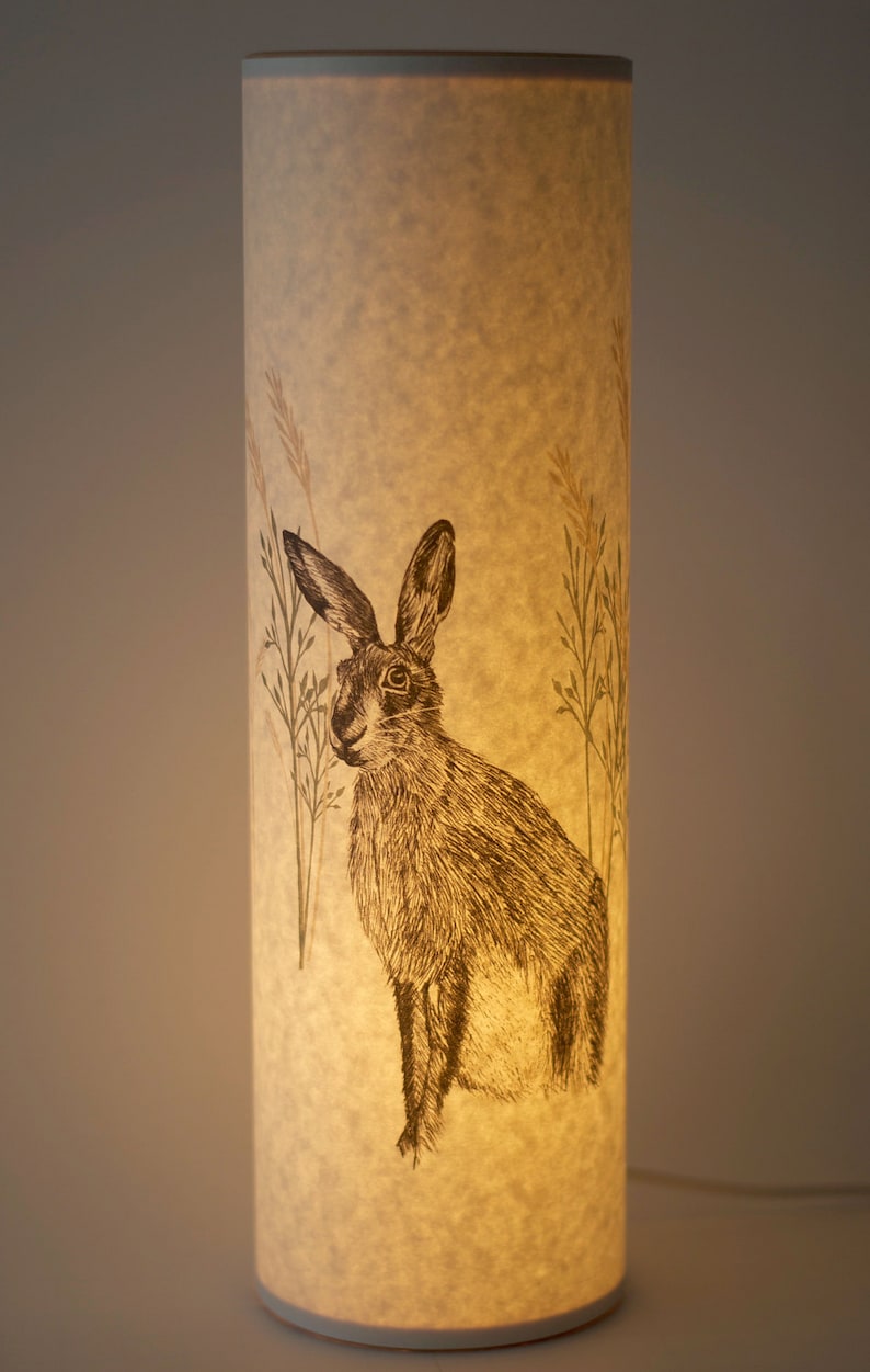 Wild Hare Handmade Tall Paper Lamp - Etsy