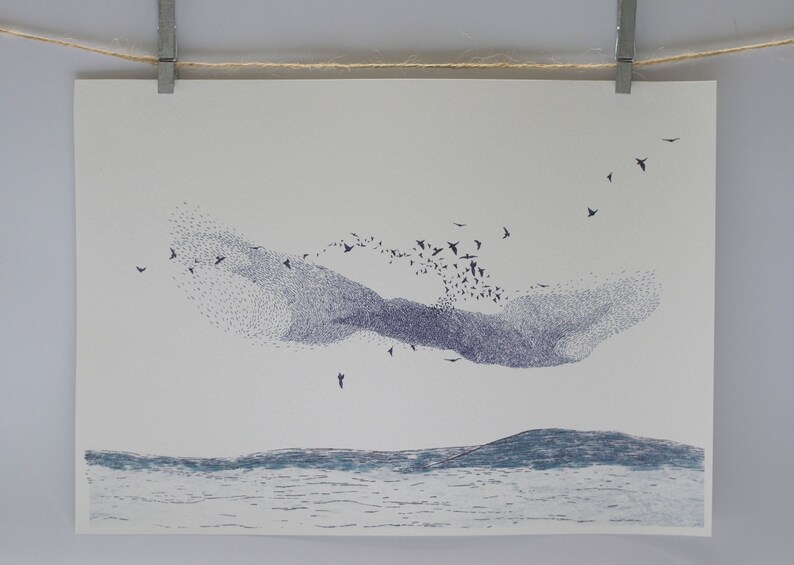 Murmuration A3 Print - Etsy
