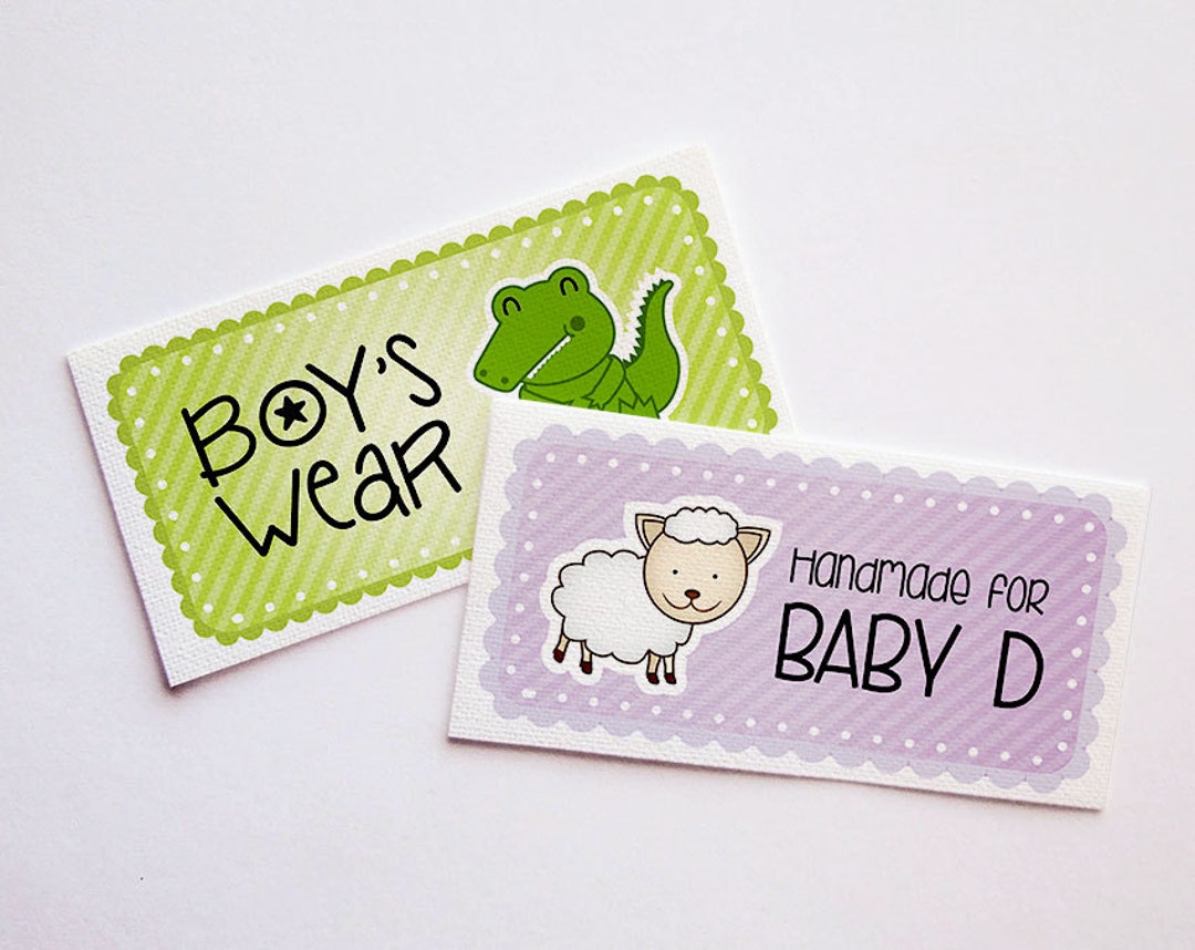 Personalized Fabric Labels for Baby 100% Cotton Bright and - Etsy