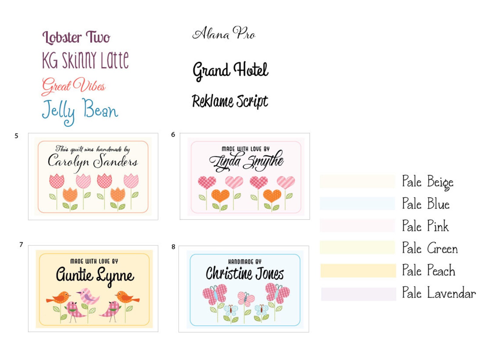 Large Scale Custom Fabric Labels for Quilts Blankets and - Etsy