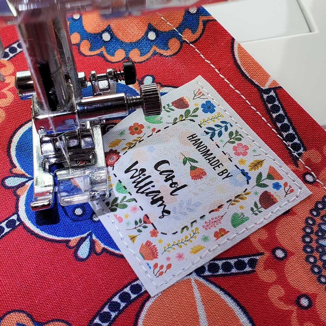 Floral Fabric Labels, Choose a Style, a Size and Add Your Name. Folding ...