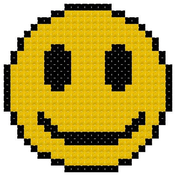Smiley Face Cross Stitch Pattern | Etsy