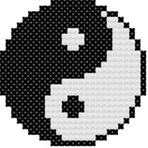 Yin and Yang Cross Stitch Pattern - Etsy