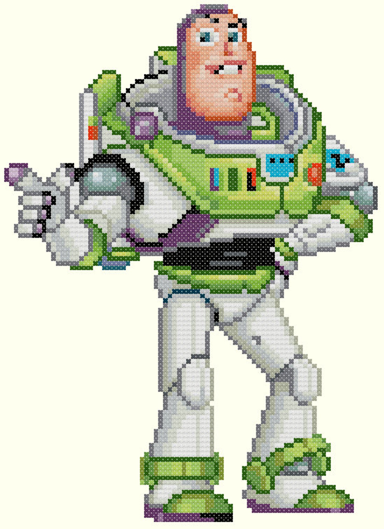Buzz Lightyear Cross Stitch Pattern-Toy Story Disney | Etsy