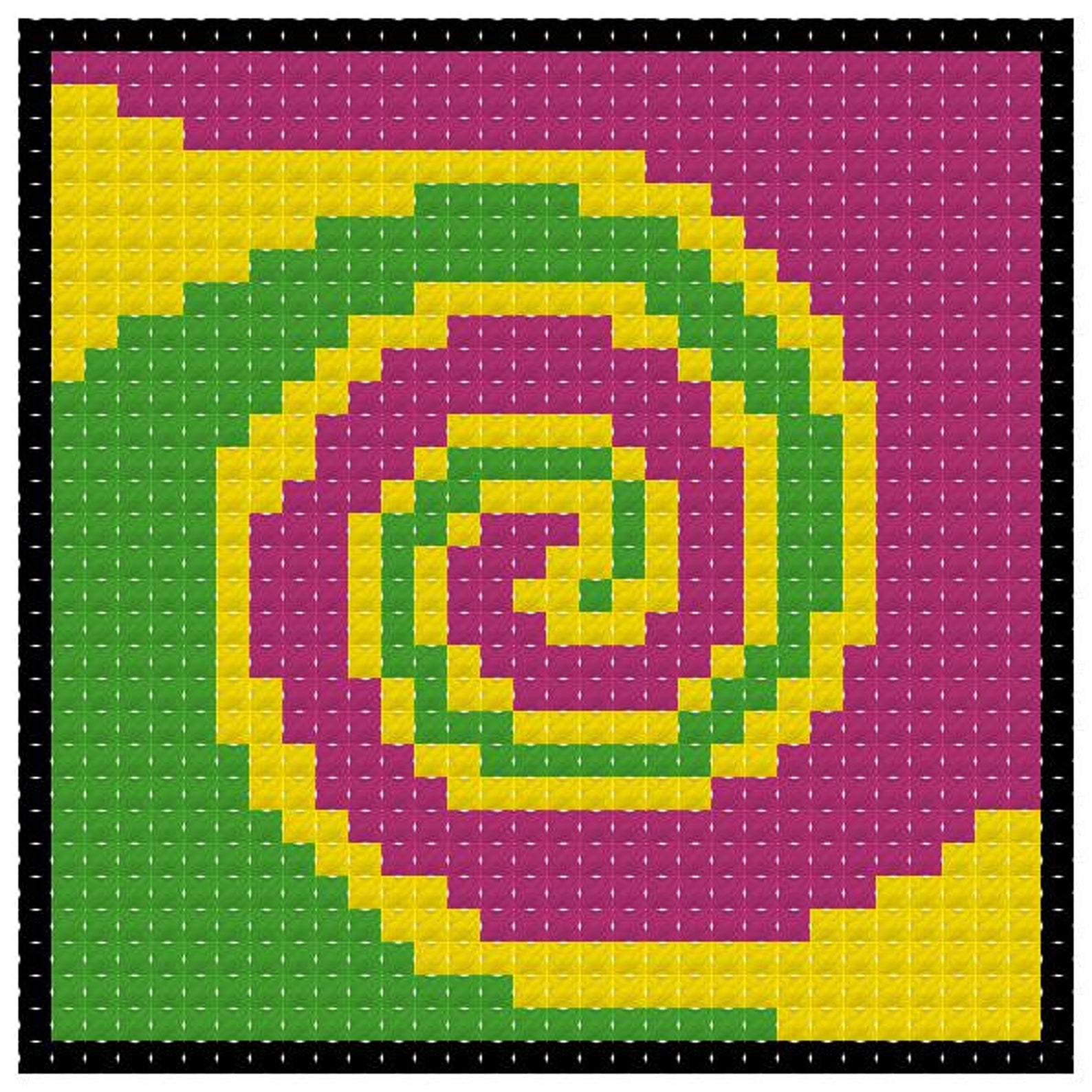 Mini Spiral Cross Stitch Pattern - Etsy