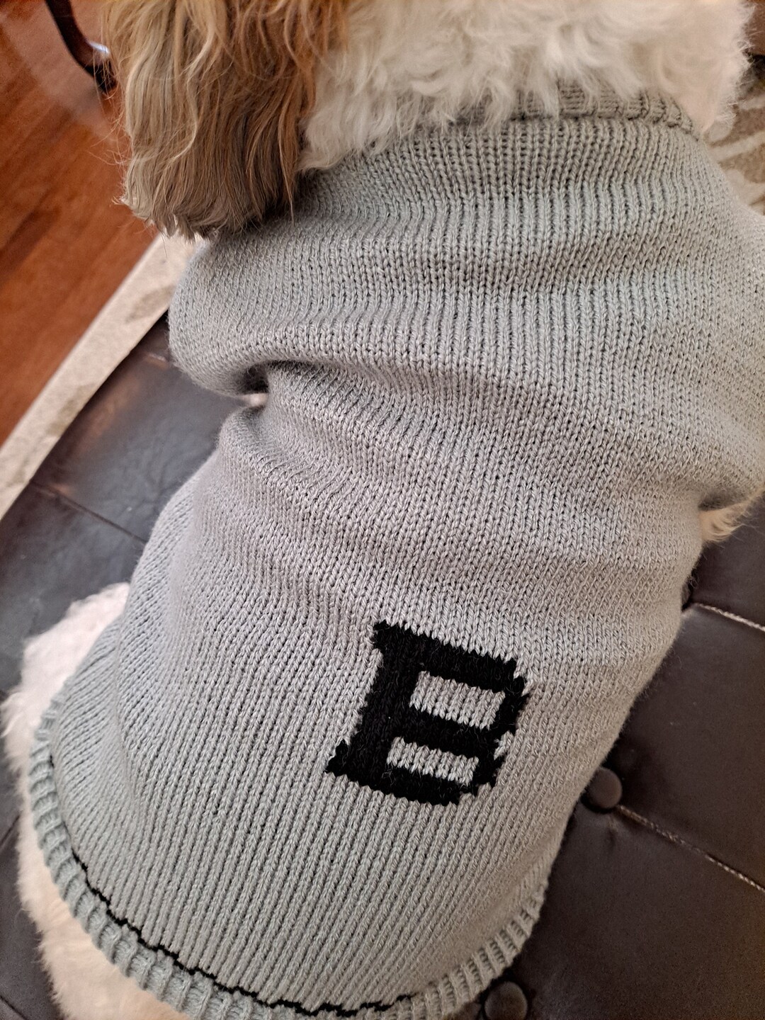 Monogram Dog Sweater With Letter Initial in Your Choice of Colors ...