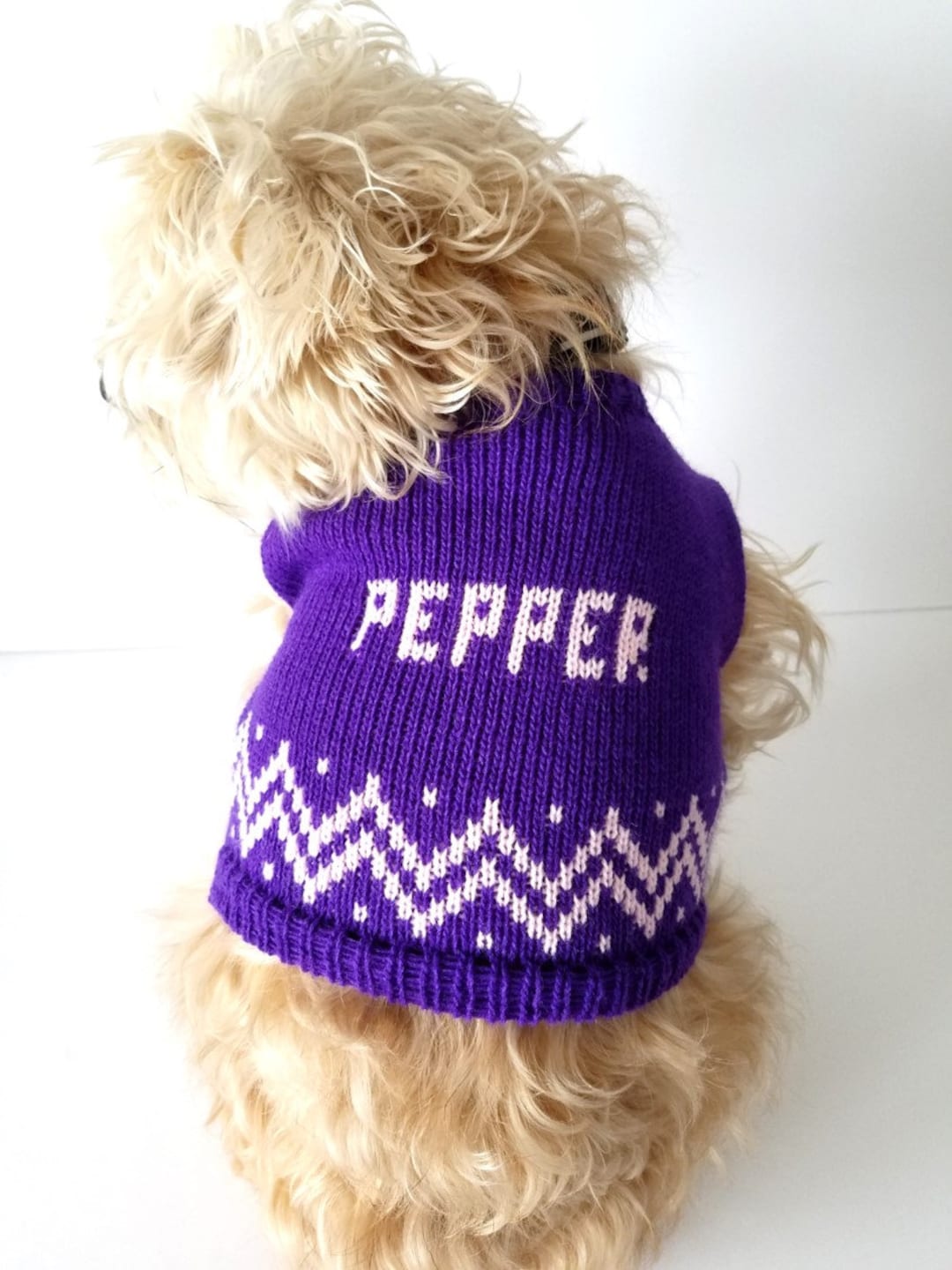 Chevron Stripe Personalized Dog Sweater, Pet Shirt, Dog Fashion Gift - Etsy