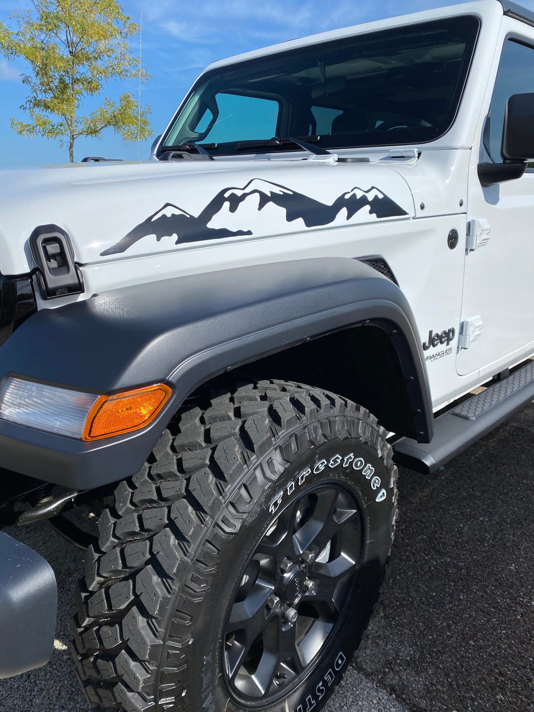 Mountain Jeep Decals Stickers for Hood of Jeep - Etsy