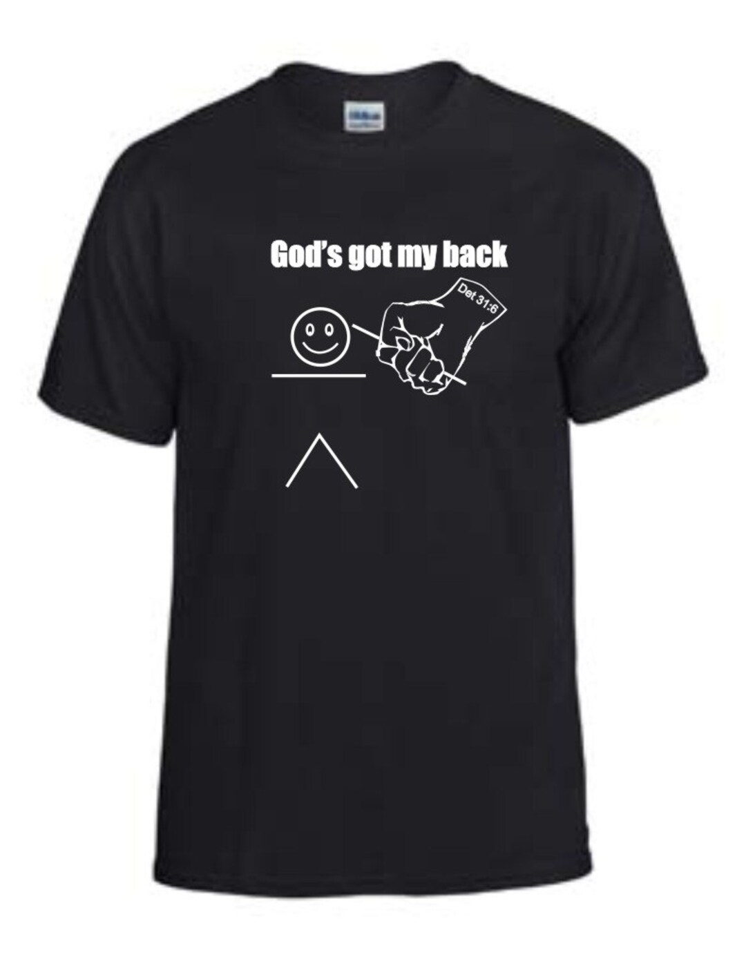God's Got My Back Black T-shirt Sizes Small to Xx-large Great Christian ...