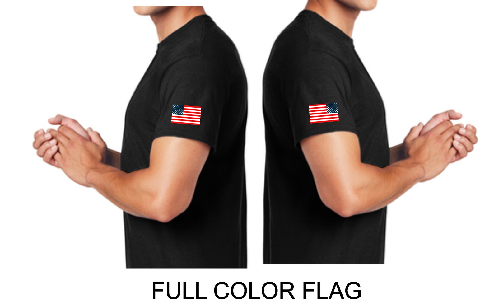 Grunge USA Flag DTF Print: T-shirt Sleeve Logo - Etsy