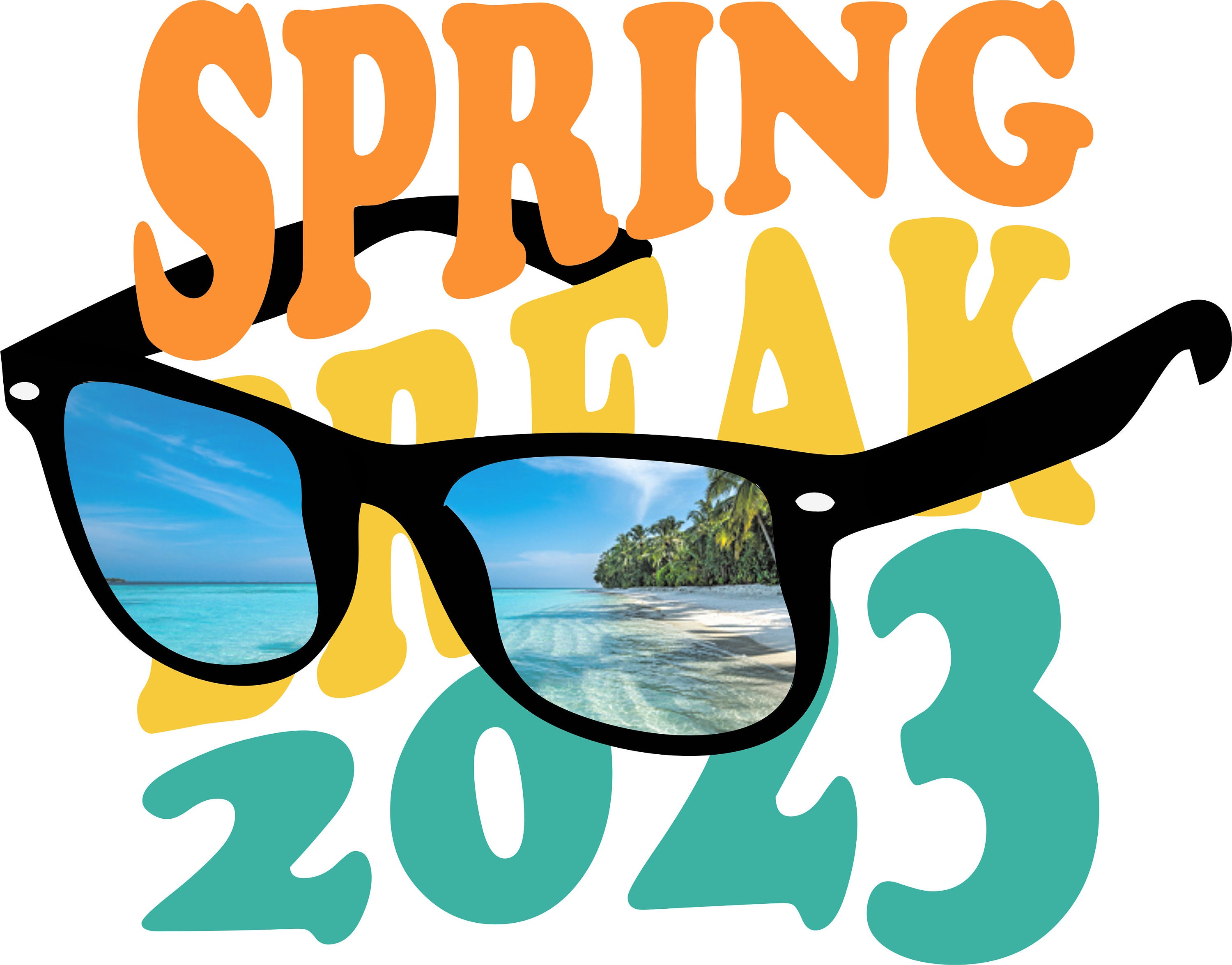 Spring Break DTF Transfer Ready to Print Spring Break Style - Etsy