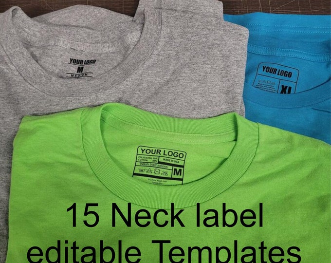 CUSTOM NECK LABEL Transfer Affordable Custom Neck Tag for T Shirt and ...