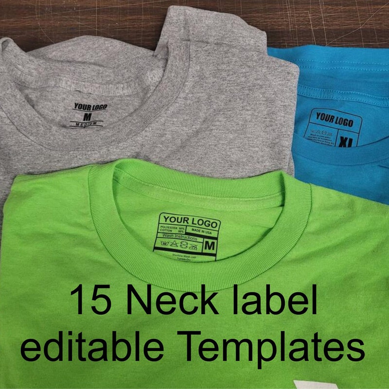 Neck Label Template - Etsy