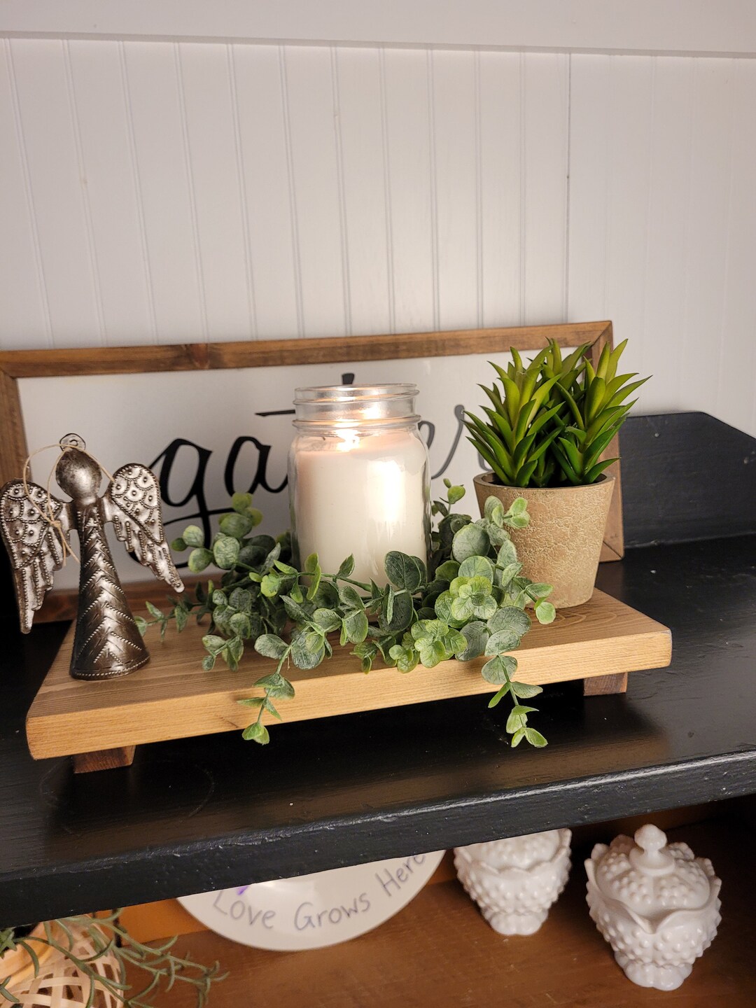 Unfinished Stained or Painted Wood Rectangular Riser Table Display Wood ...