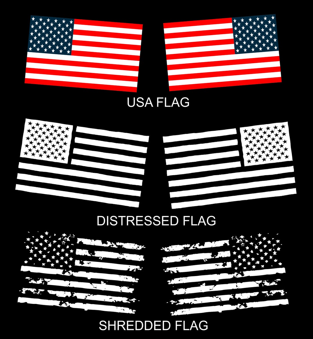 Grunge American Flag DTF Print: T-shirt Sleeve Transfer - Etsy
