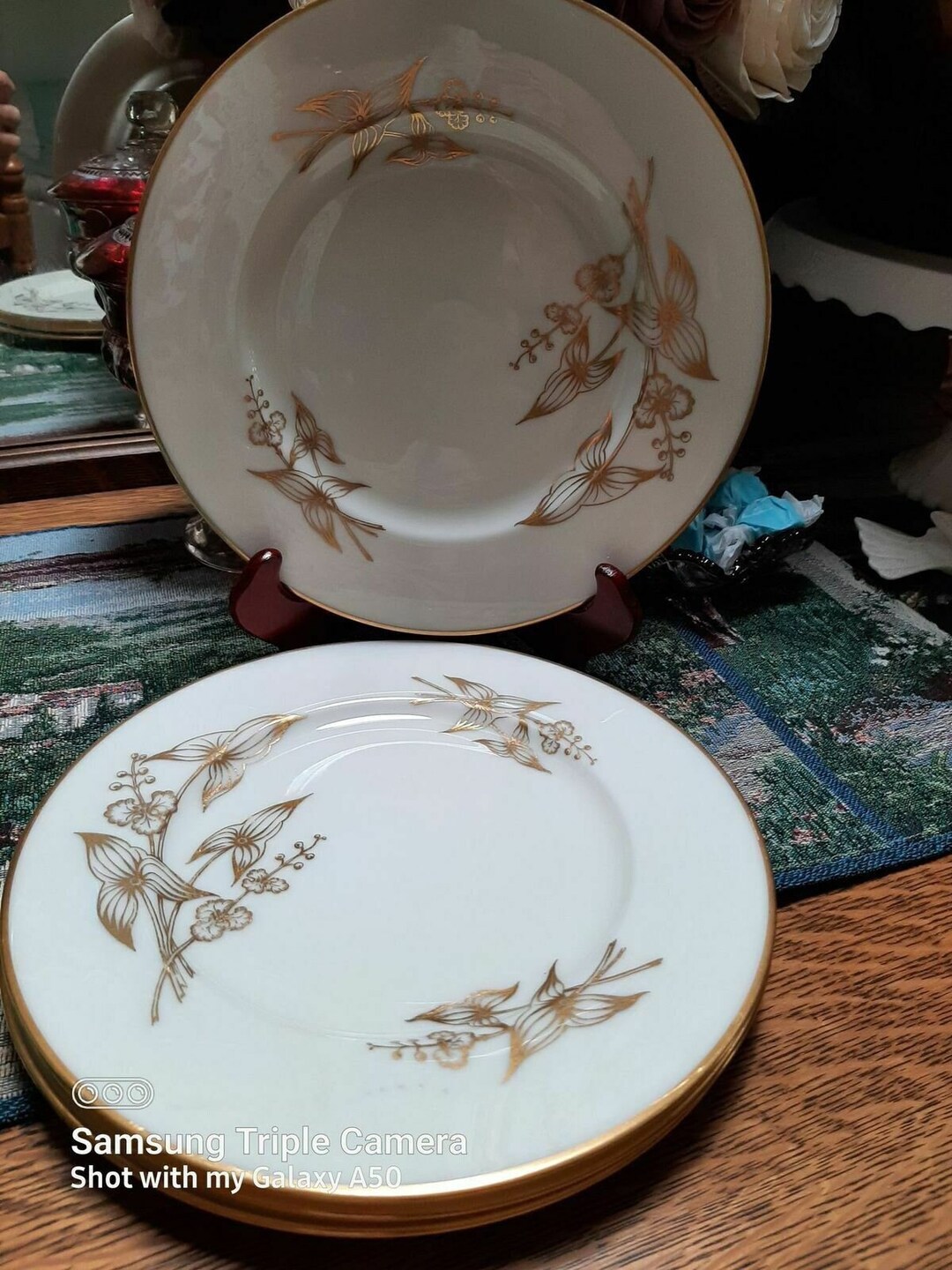 Lenox Arrowhead BB Plates Set of 4-- Gorgeous Gold Decor-- 1940's - Etsy