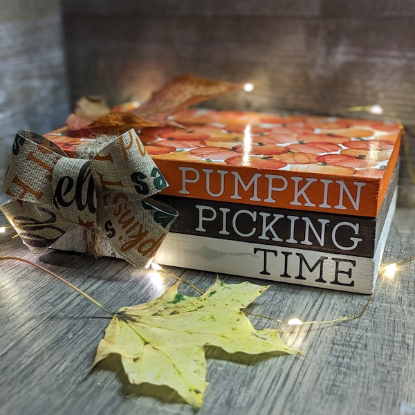 Fall Book Stack - Etsy