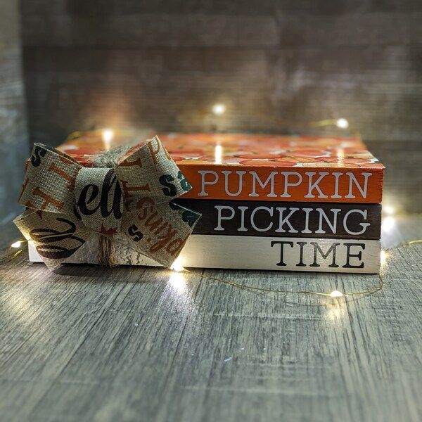 Fall Book Stacks - Etsy