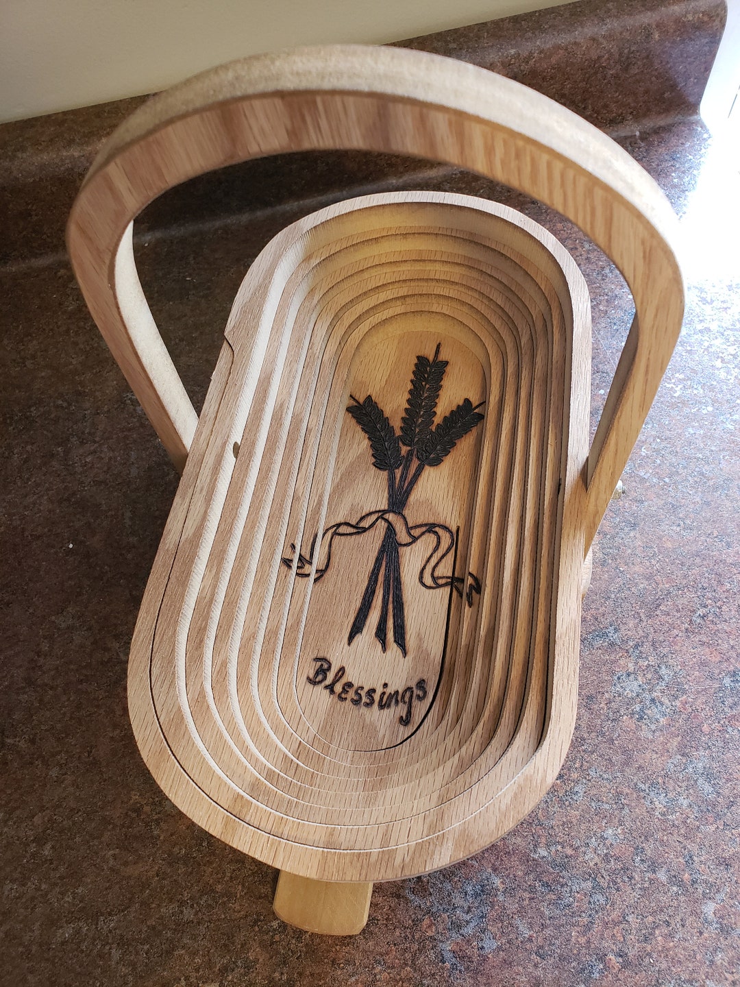 Vintage Grampa's Workshop Wooden Collapse Basket - Etsy