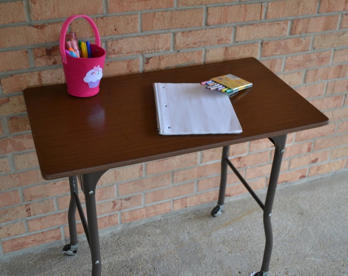 Vintage Typewriter Table With Wheels - Etsy