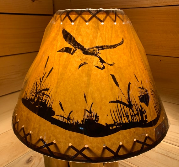 Rustic Flying Loon Scene Lamp Shade 14 | Etsy