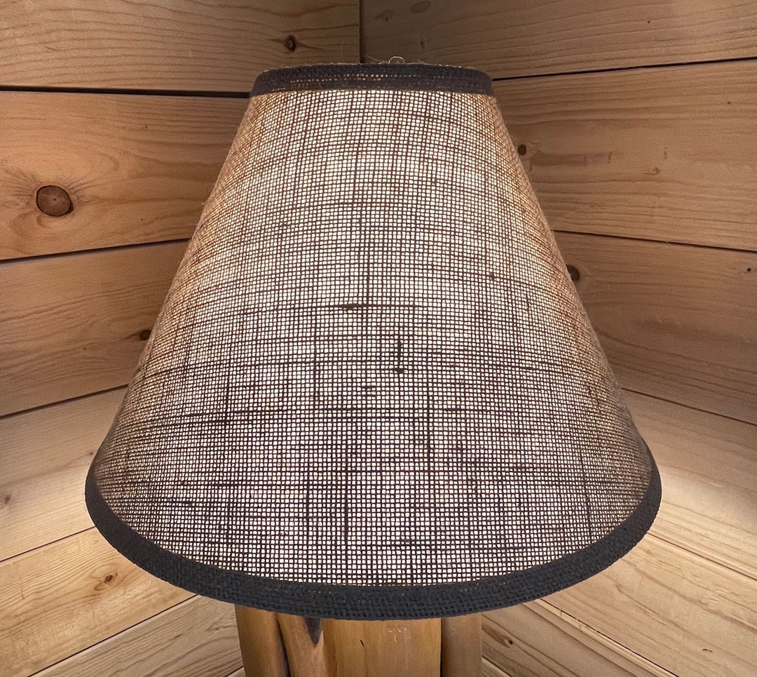 Rustic Burlap Lamp Shade 14 - Etsy