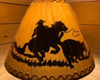Cowboy Shade Lamp - Etsy