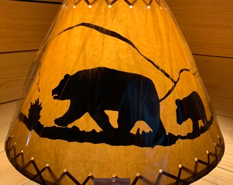 Rustic Bear Lamp Shade - Etsy