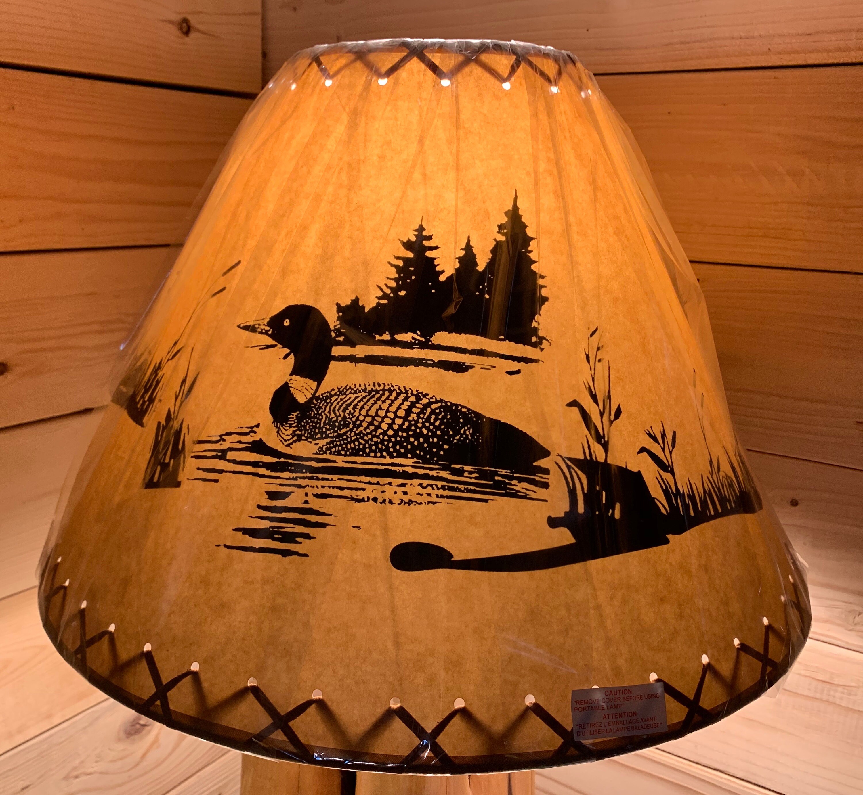 Rustic Loon Scene Lamp Shade 18 | Etsy