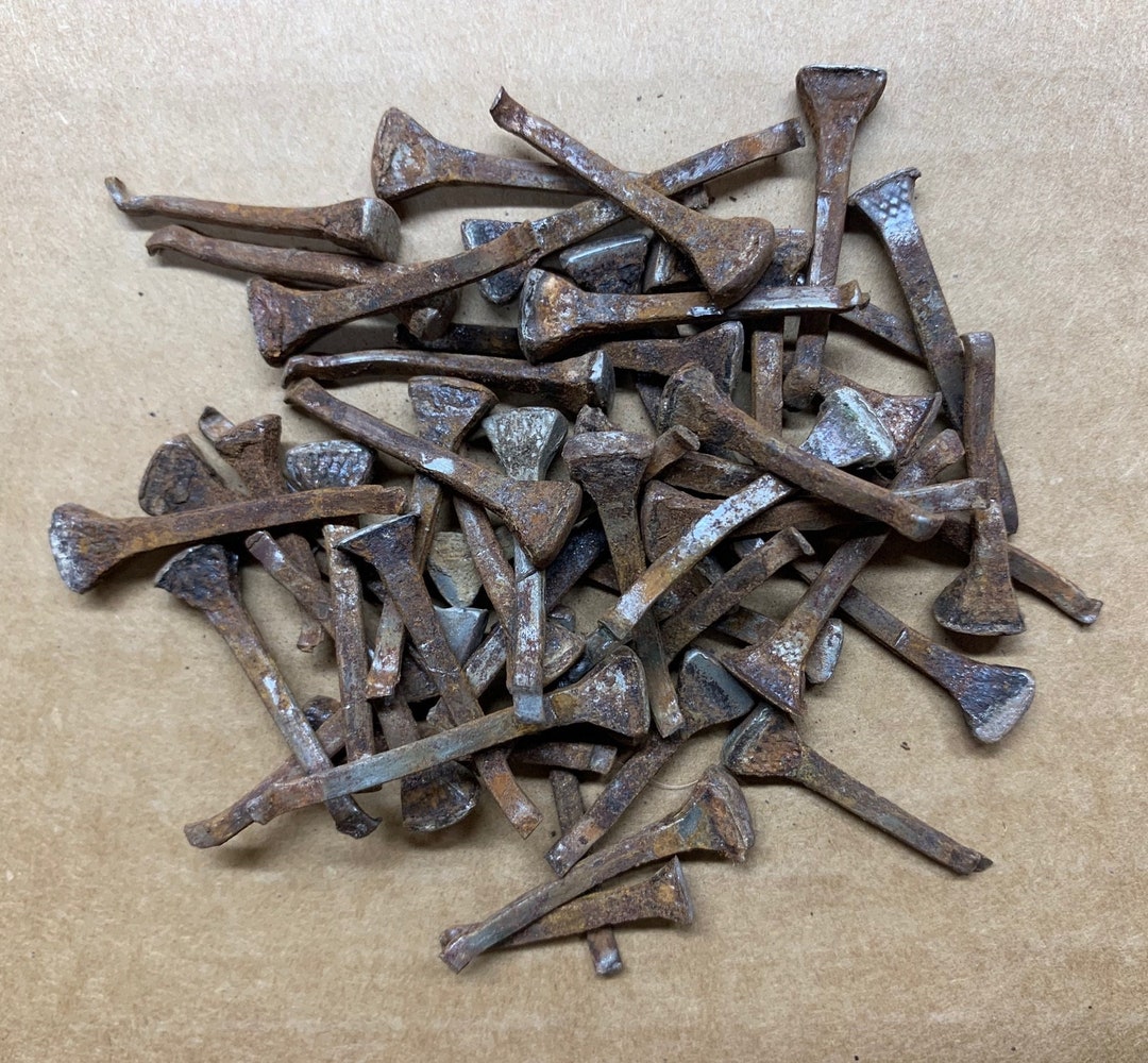 Lot of 50 Used Horseshoe Nails - Arts Crafts Supply - Etsy