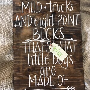 Little Boy Sign//handpainted//12x16" - Etsy