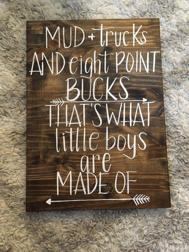 Little Boy Sign//Handpainted//12x16 | Etsy